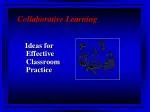 PPT - Collaborative Learning PowerPoint Presentation, free download ...
