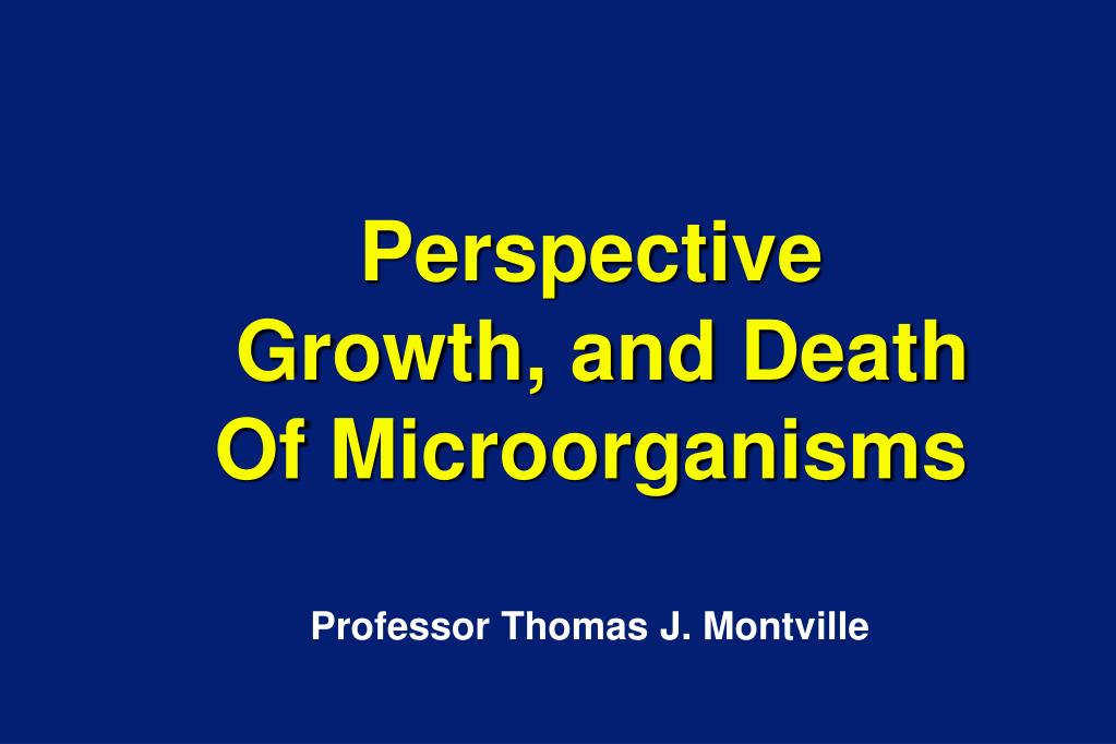 PPT - Perspective Growth, and Death Of Microorganisms PowerPoint ...