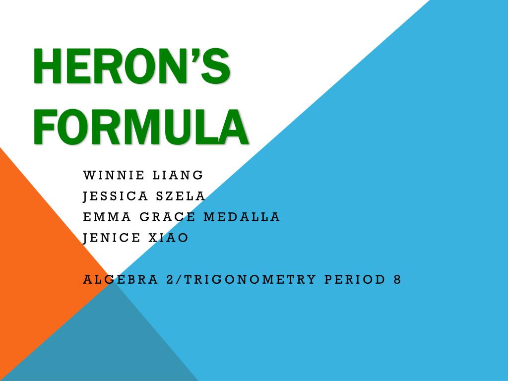 PPT - Heron’s Formula PowerPoint Presentation, free download - ID:2984462