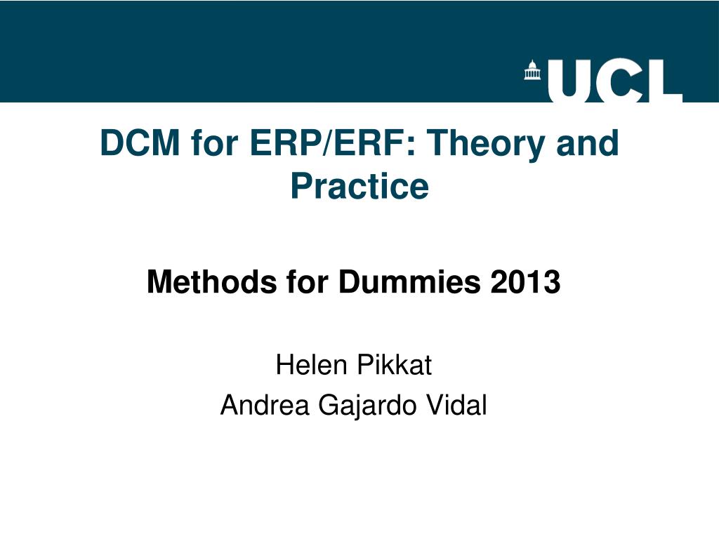 PPT - DCM for ERP/ERF: Theory and Practice PowerPoint Presentation ...