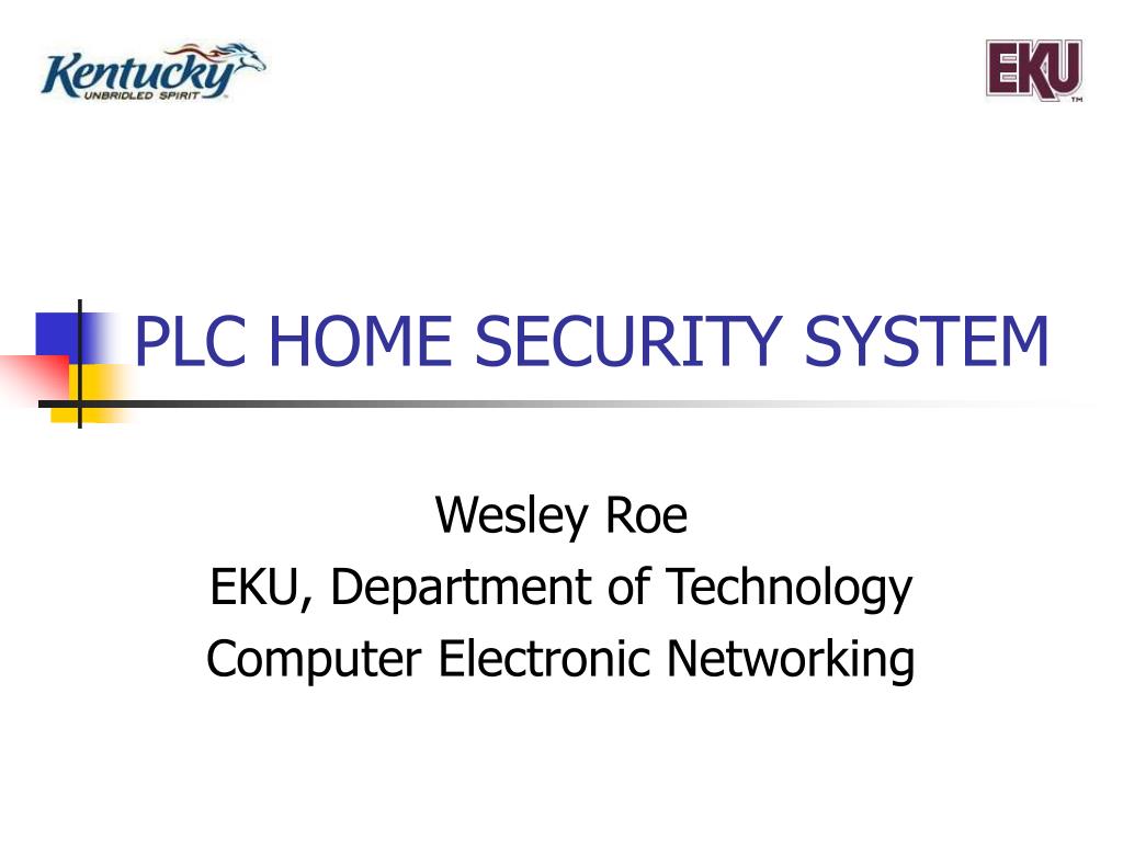 PPT - PLC HOME SECURITY SYSTEM PowerPoint Presentation, free download ...