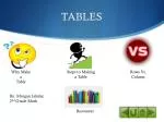 PPT - Tables PowerPoint Presentation, free download - ID:541747