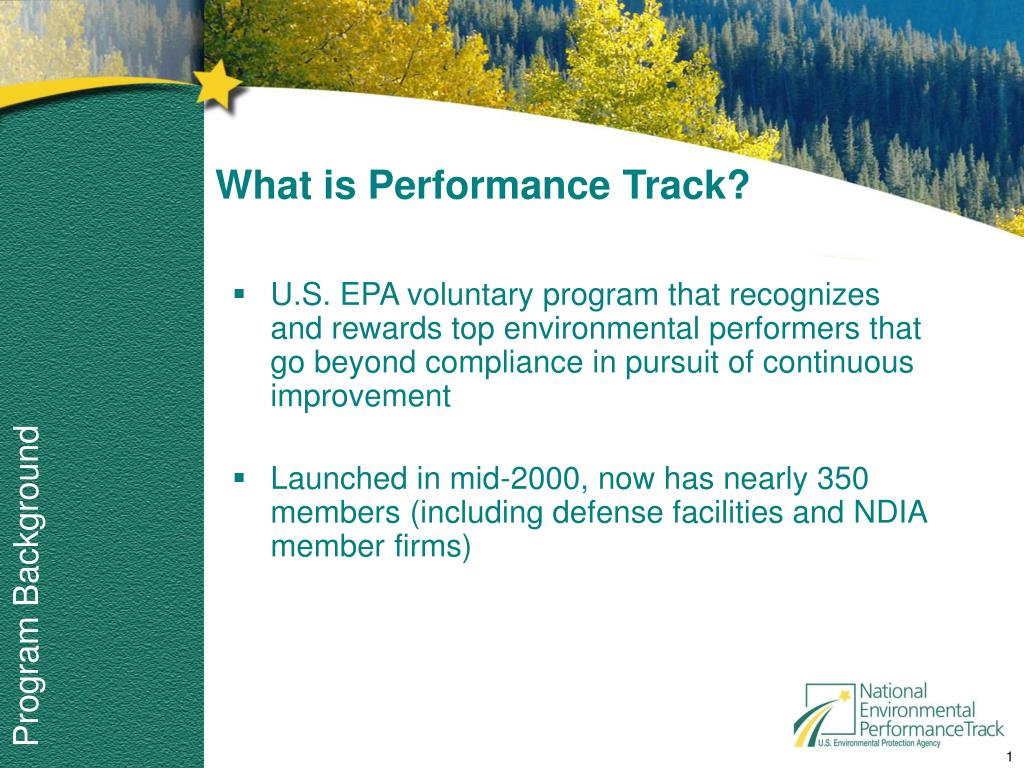 PPT - What is Performance Track? PowerPoint Presentation, free download ...