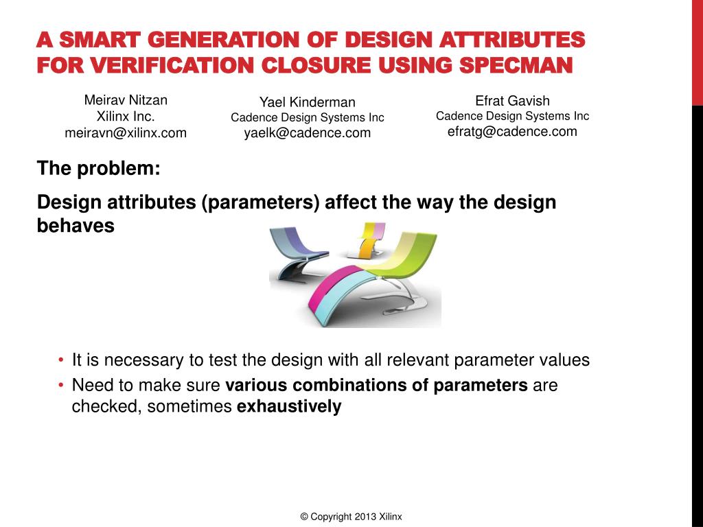 PPT - A smart generation of Design Attributes for Verification Closure ...