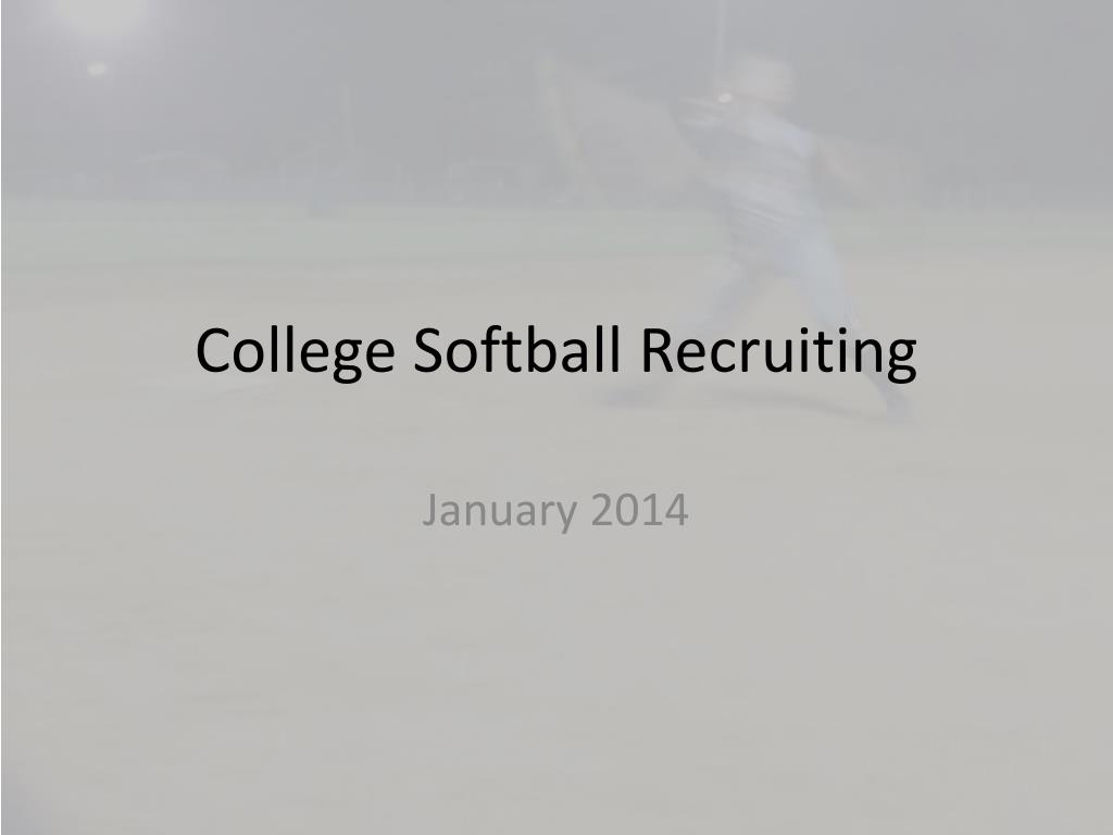 PPT - College Softball Recruiting PowerPoint Presentation, free ...