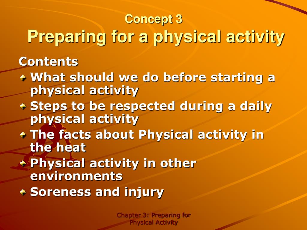PPT - Concept 3 Preparing for a physical activity PowerPoint ...