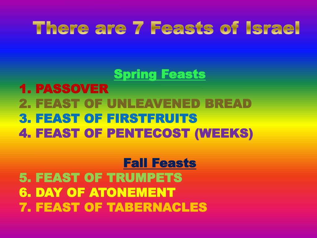 PPT - There are 7 Feasts of Israel PowerPoint Presentation, free ...