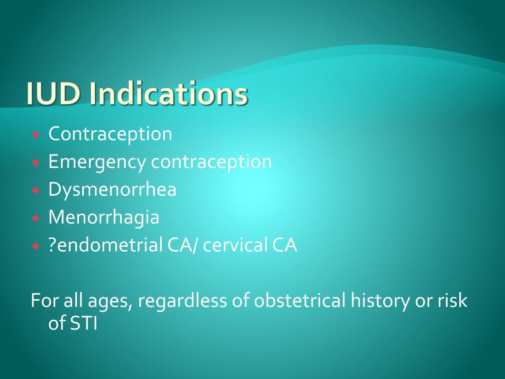 PPT - IUD Indications PowerPoint Presentation, free download - ID:2990923