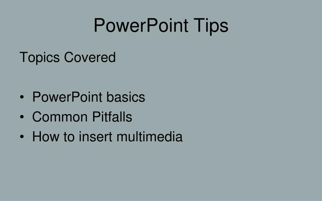 PPT - PowerPoint Tips PowerPoint Presentation, free download - ID:2991284
