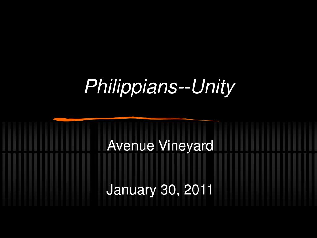 PPT - Philippians--Unity PowerPoint Presentation, free download - ID ...