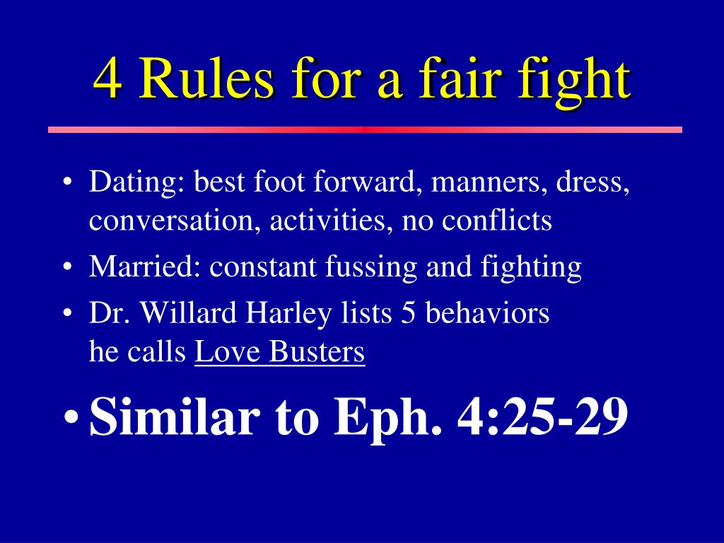 PPT - 4 Rules for a fair fight PowerPoint Presentation, free download ...