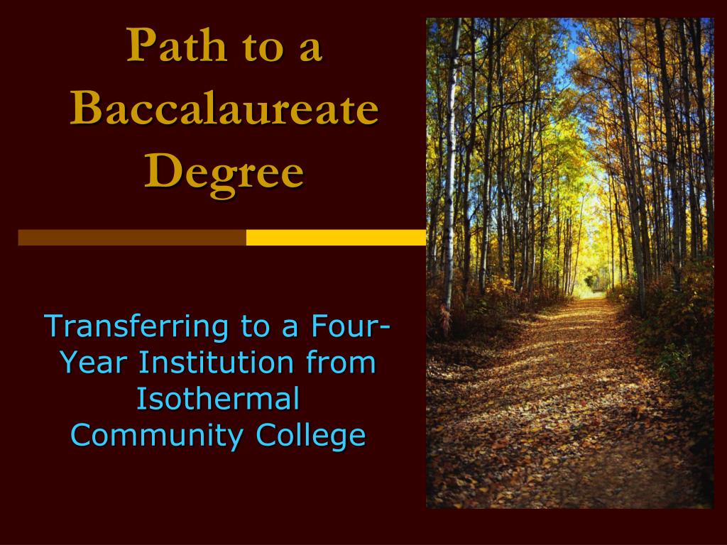 PPT - Path to a Baccalaureate Degree PowerPoint Presentation, free ...