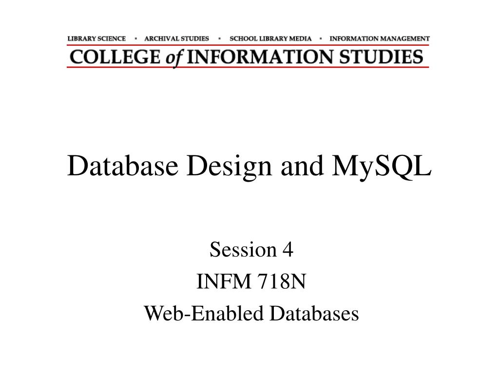 PPT - Database Design and MySQL PowerPoint Presentation, free download ...