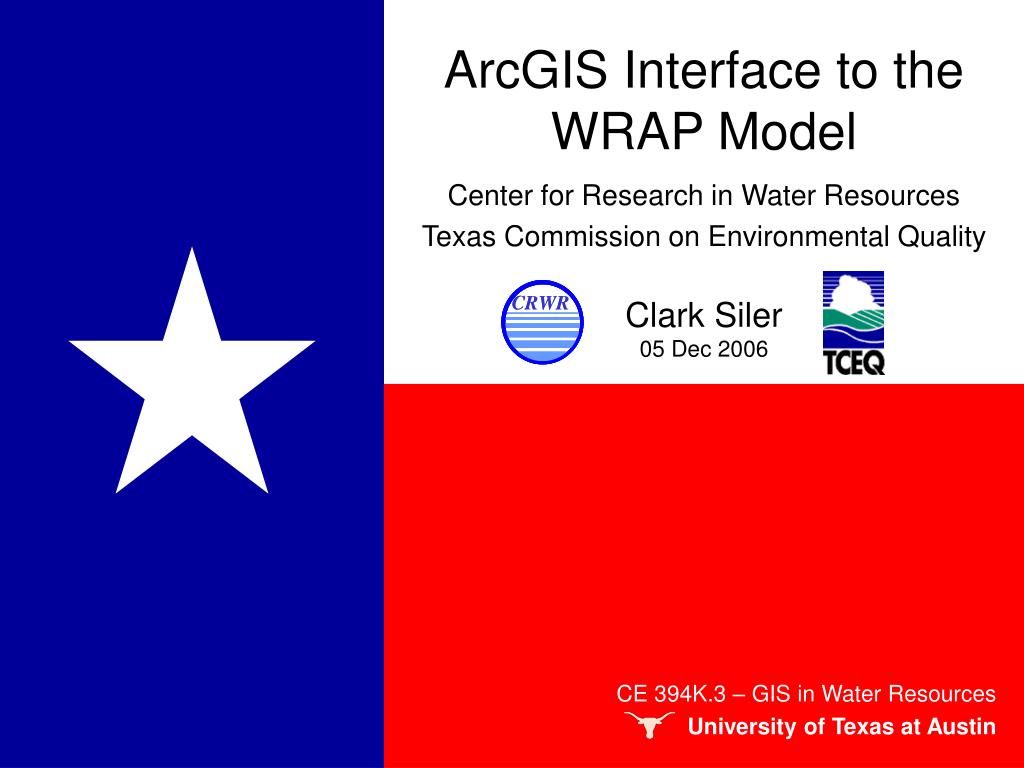 PPT - ArcGIS Interface to the WRAP Model PowerPoint Presentation, free ...