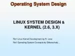 PPT - Operating System Concepts (Linux) PowerPoint Presentation, free ...