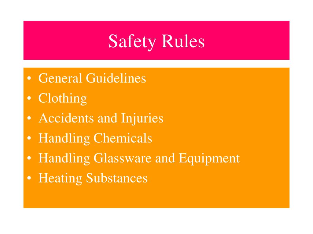 PPT - Safety Rules PowerPoint Presentation, free download - ID:2995408