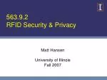 PPT - RFID Security and Privacy PowerPoint Presentation, free download ...