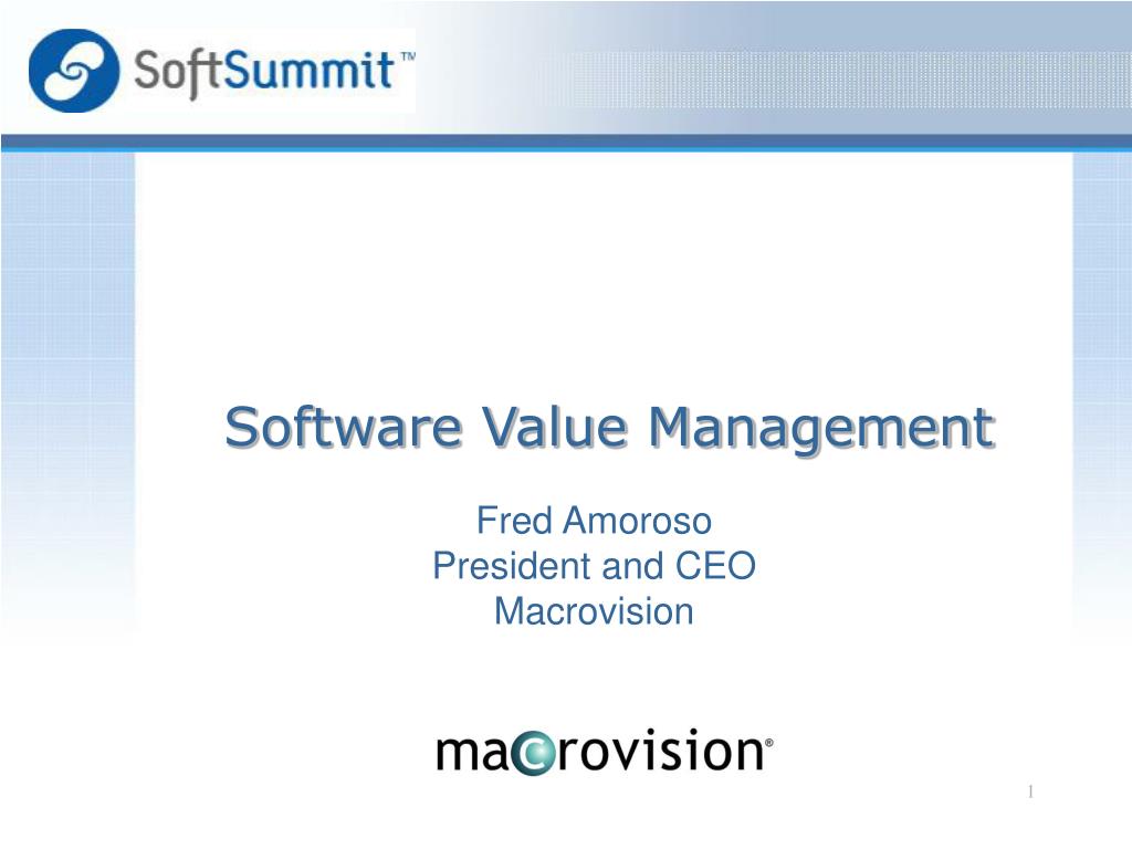 PPT - Software Value Management PowerPoint Presentation, free download ...