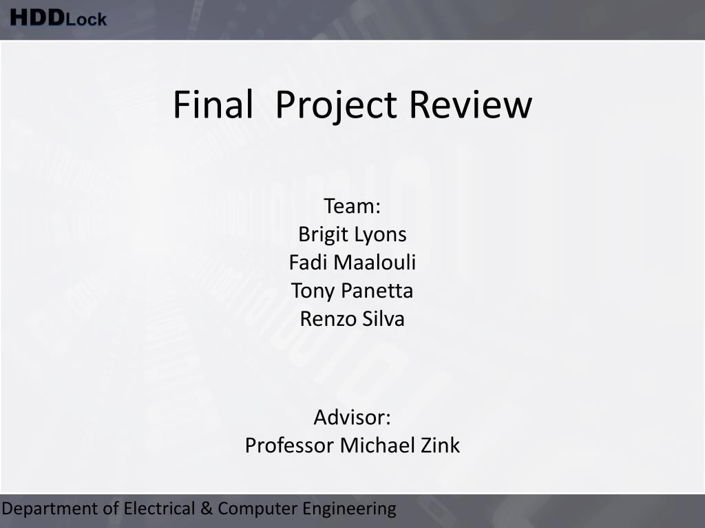 PPT - Final Project Review PowerPoint Presentation, free download - ID ...