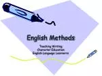 PPT - Eight English teaching methods . PowerPoint Presentation, free ...
