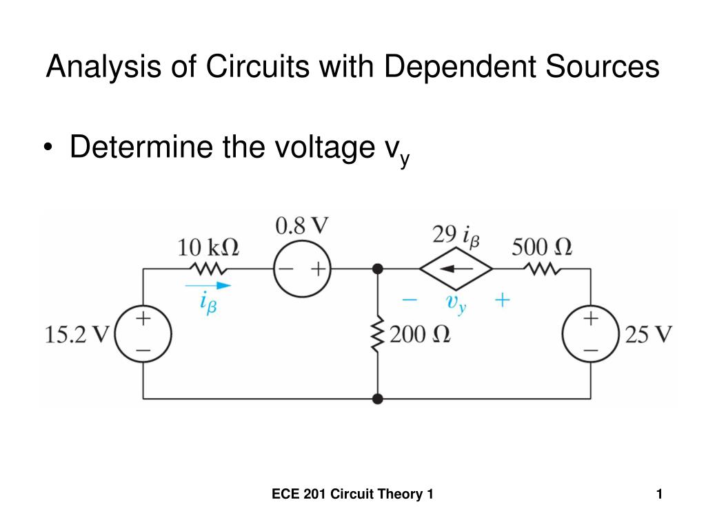 PPT - Analysis of Circuits with Dependent Sources PowerPoint ...