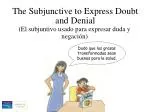 PPT - Expressions of doubt, disbelief, or denial PowerPoint ...