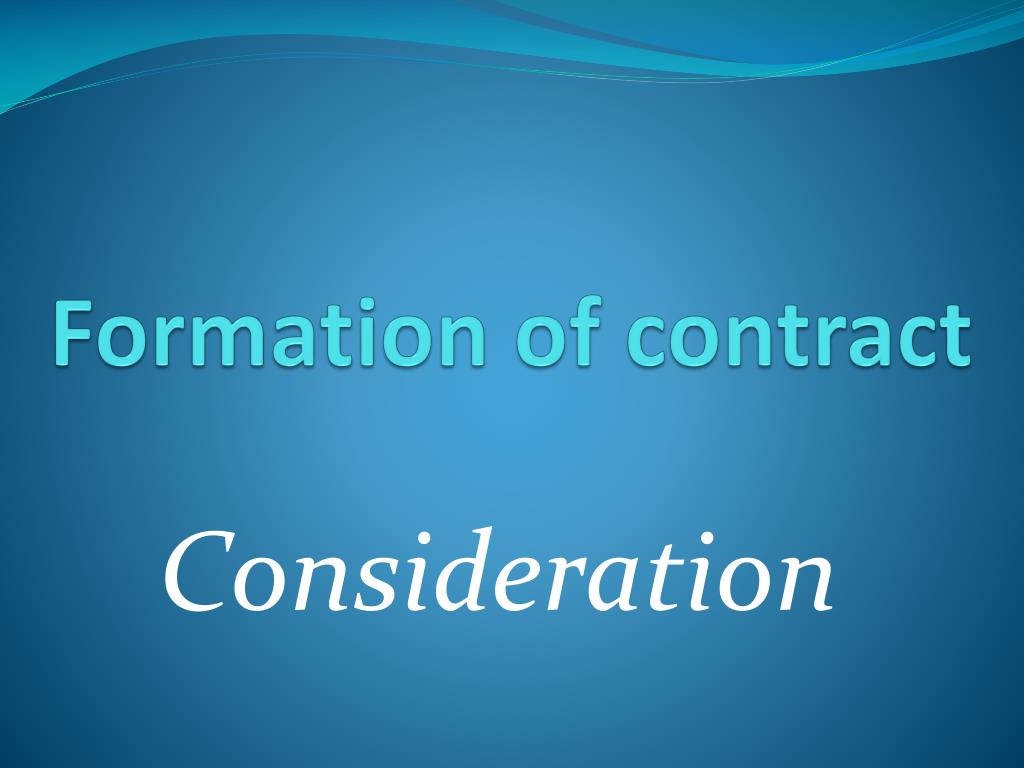 PPT - Formation of contract PowerPoint Presentation, free download - ID ...