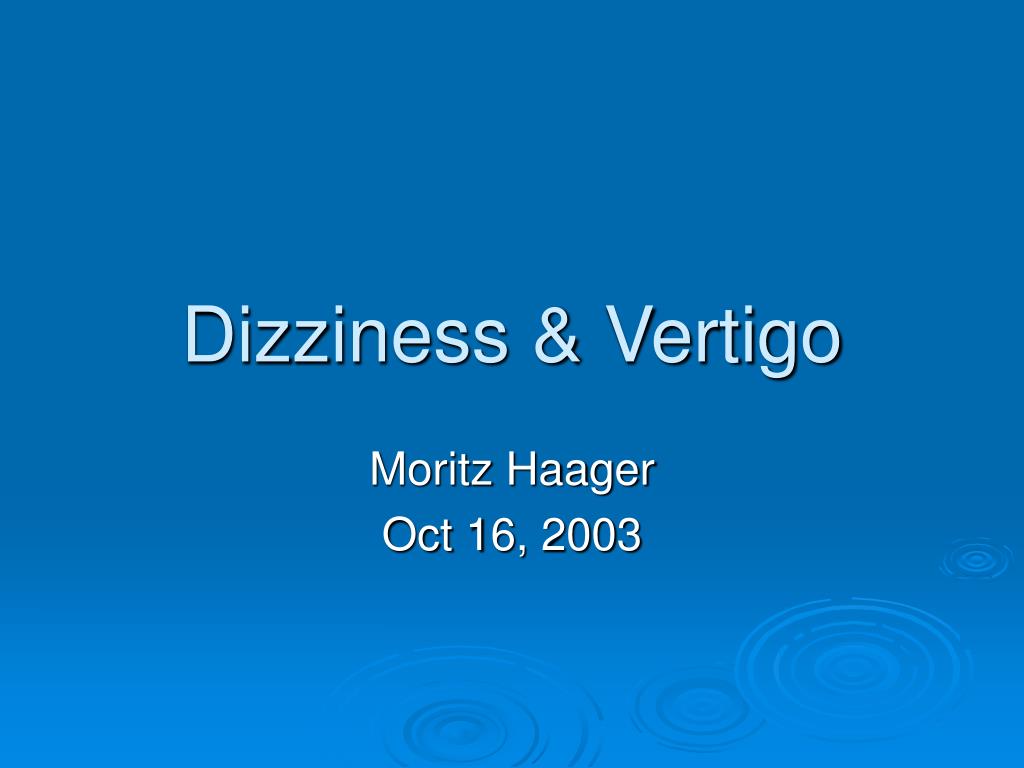 PPT - Dizziness & Vertigo PowerPoint Presentation, free download - ID ...