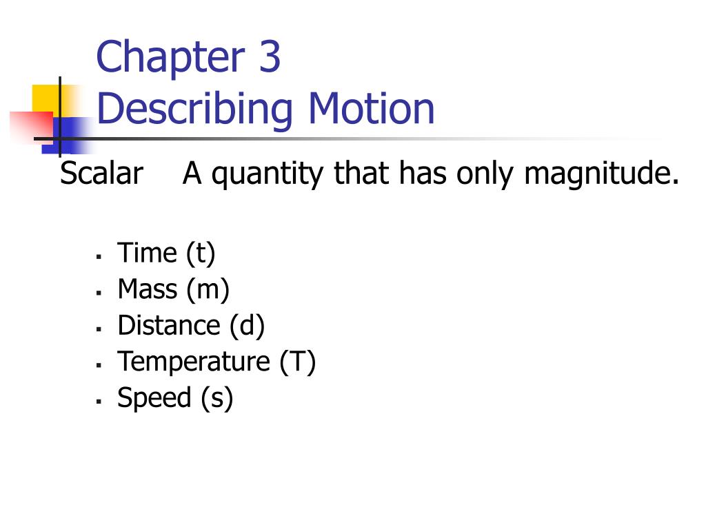 PPT - Chapter 3 Describing Motion PowerPoint Presentation, free ...