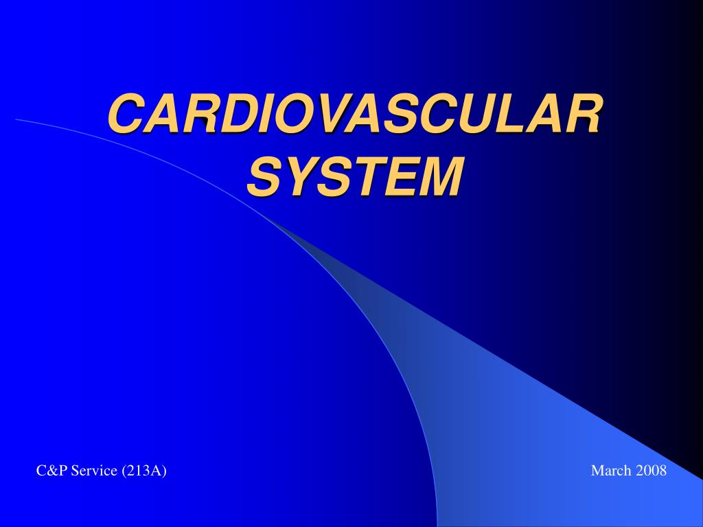 PPT - CARDIOVASCULAR SYSTEM PowerPoint Presentation, free download - ID ...