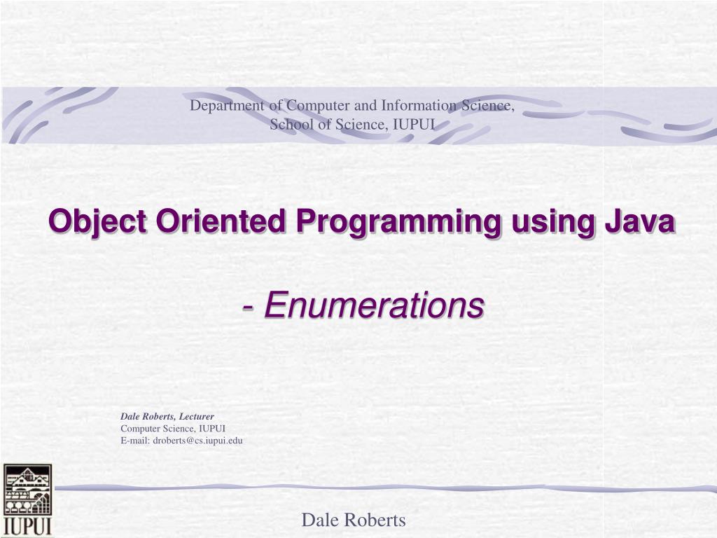PPT - Mastering Java Enumerations - Object-Oriented Programming Guide PowerPoint Presentation ...