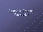 PPT - Semantic Nets, Frames, World Representation PowerPoint ...