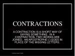 PPT - Contractions PowerPoint Presentation, free download - ID:5575980