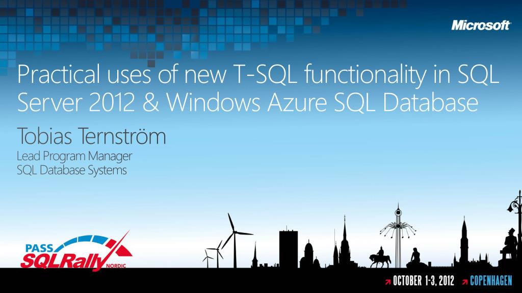 PPT - Practical uses of new T-SQL functionality in SQL Server 2012 ...