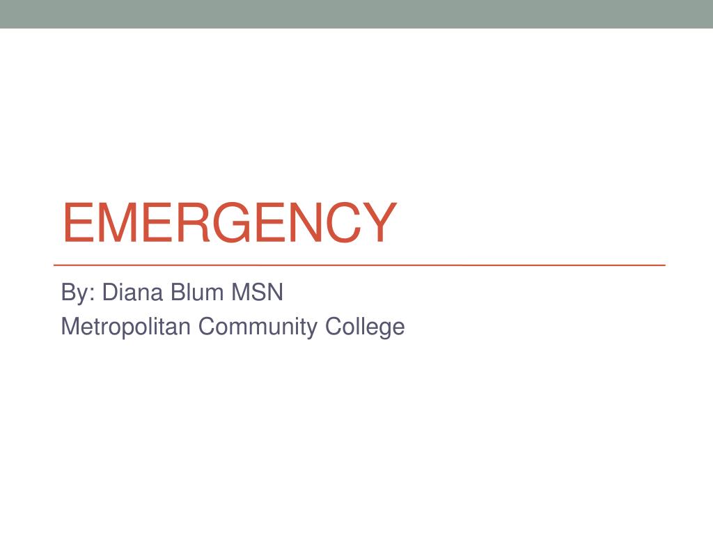 PPT - Emergency PowerPoint Presentation, free download - ID:3008005