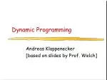 PPT - Recursive & Dynamic Programming PowerPoint Presentation, free ...