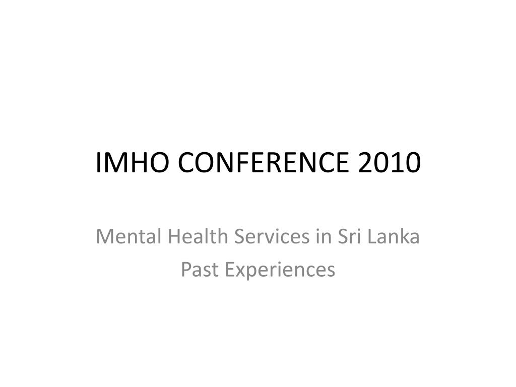 PPT - IMHO CONFERENCE 2010 PowerPoint Presentation, free download - ID ...