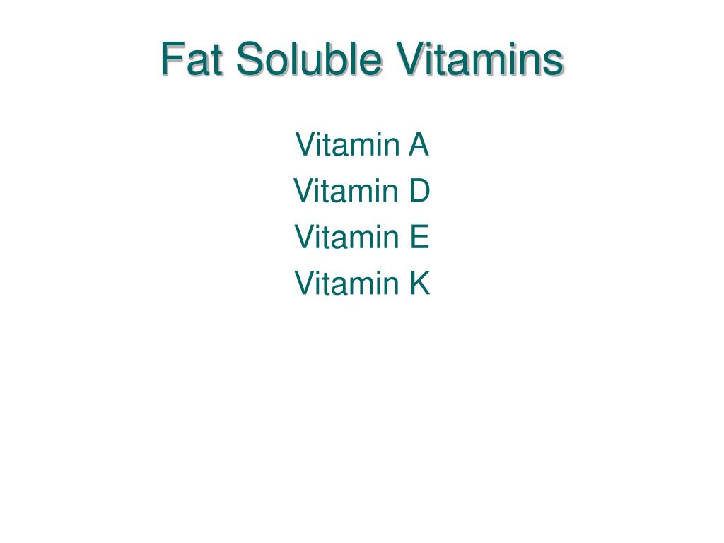 PPT - Fat Soluble Vitamins PowerPoint Presentation, free download - ID ...