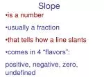 PPT - Slope PowerPoint Presentation, free download - ID:9729831