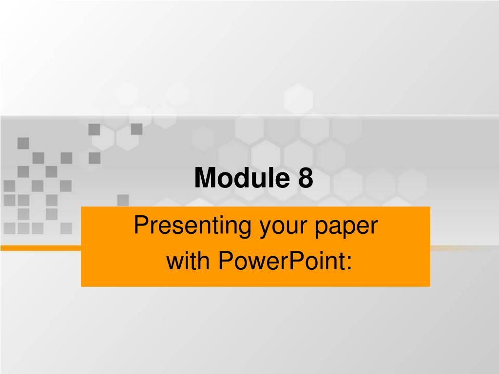 PPT - Presenting your paper with PowerPoint: PowerPoint Presentation ...
