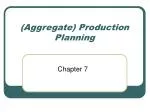 PPT - Production planning and control PowerPoint Presentation, free ...