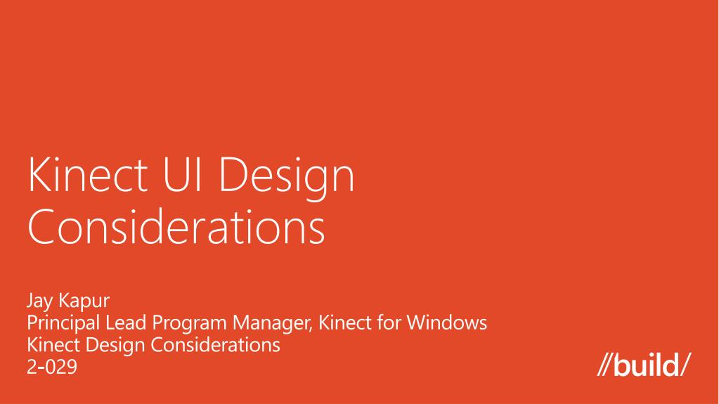 PPT - Kinect UI Design Considerations PowerPoint Presentation, free download - ID:3015472