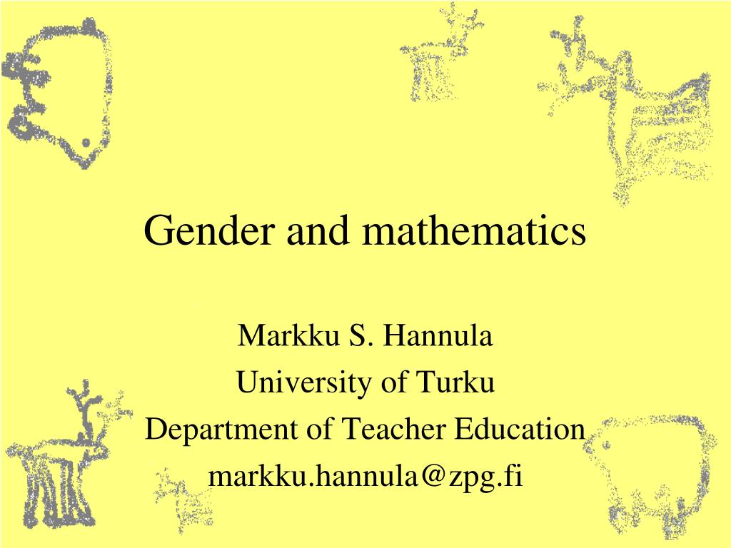 PPT - Gender and mathematics PowerPoint Presentation, free download ...
