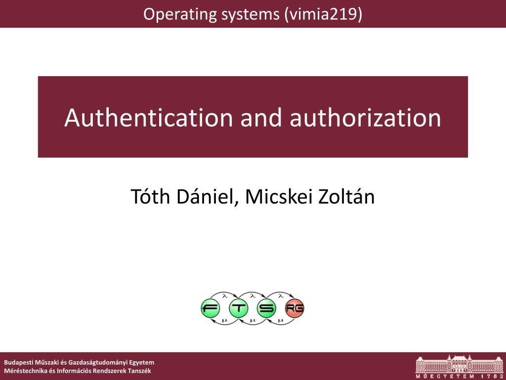 PPT - Authentication and authorization PowerPoint Presentation, free ...