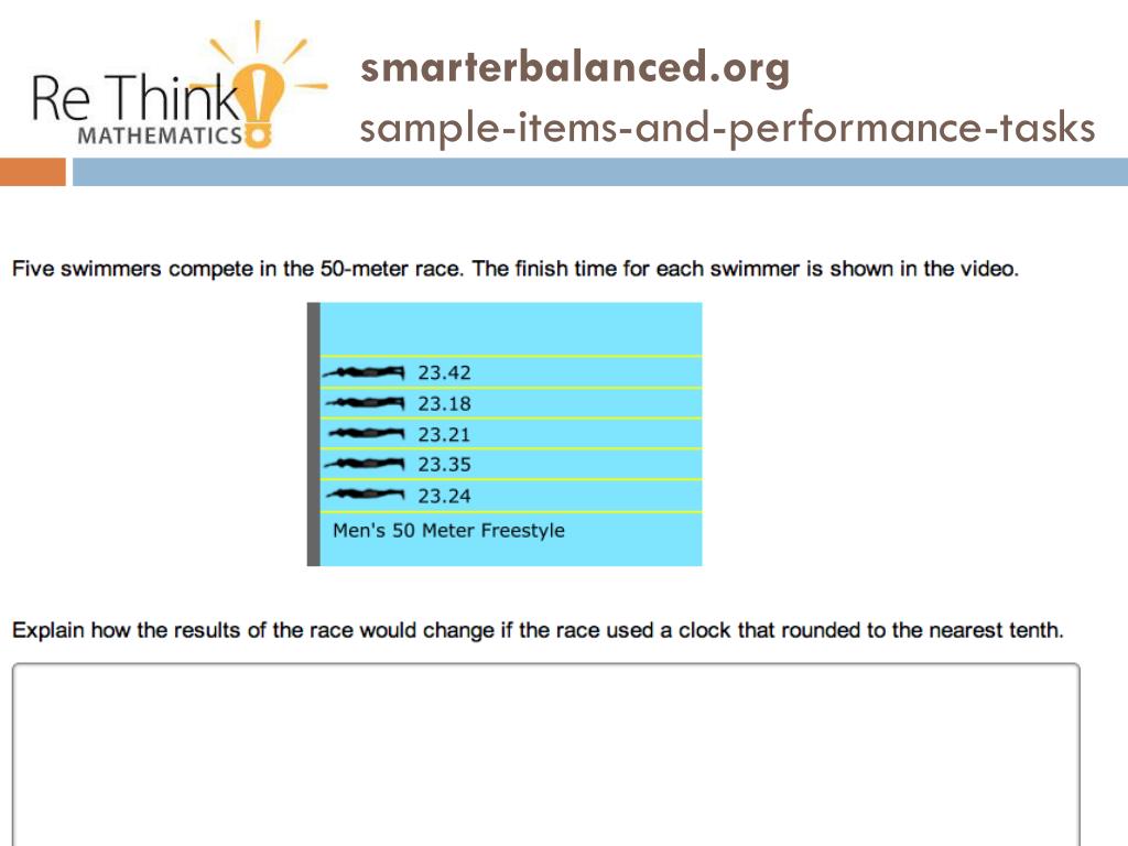 PPT - Explore Smarter Balanced Sample Items and Performance Tasks for ...
