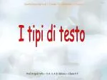 PPT - I VARI TIPI DI TESTO PowerPoint Presentation, free download - ID ...