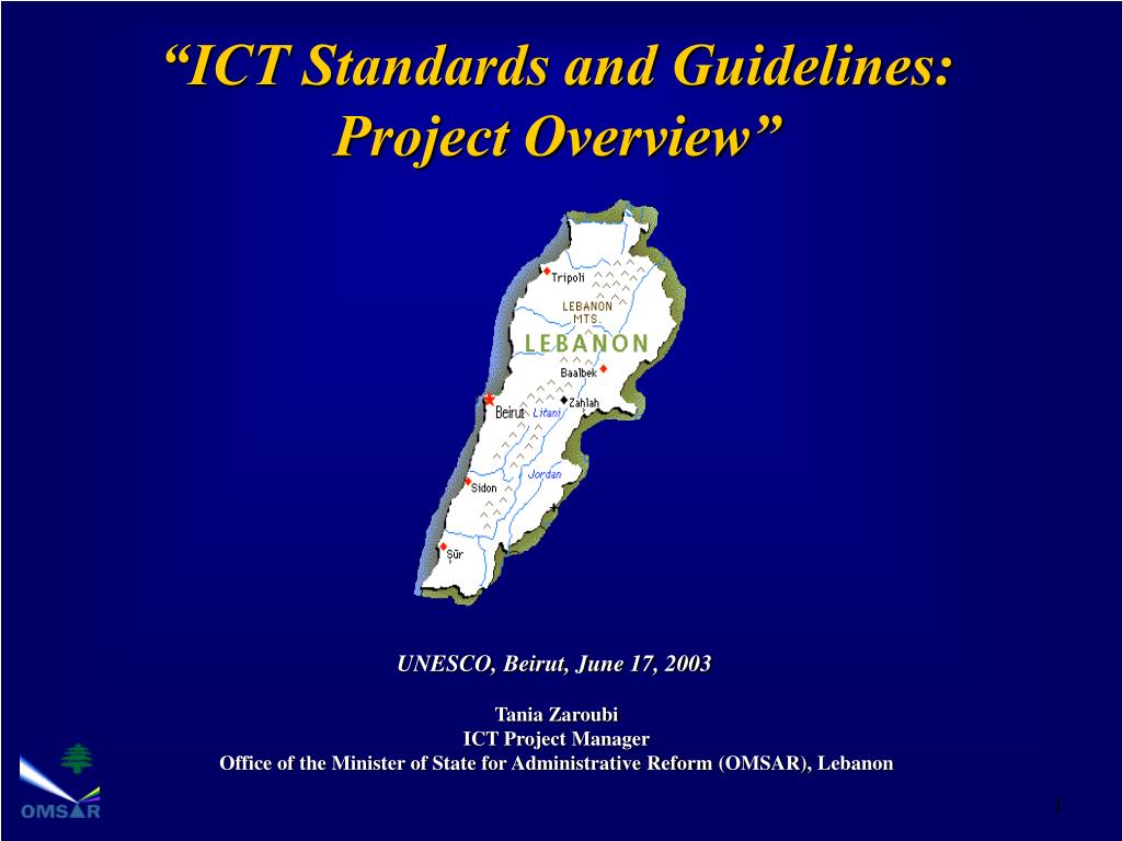 PPT - “ICT Standards and Guidelines: Project Overview” PowerPoint ...