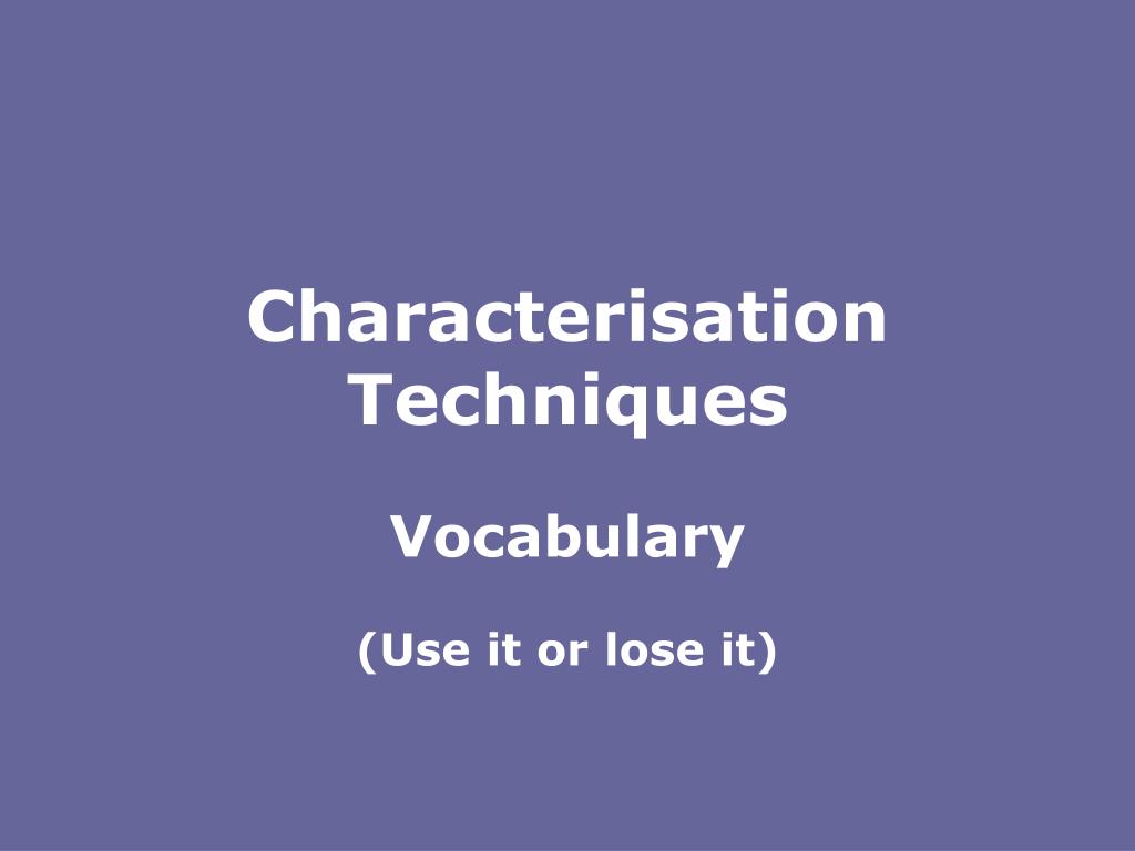 PPT - Characterisation Techniques PowerPoint Presentation, free ...