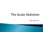 PPT - The Acute Abdomen PowerPoint Presentation, free download - ID:173923