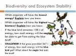 PPT - Biodiversity and Ecosystem Stability PowerPoint Presentation ...